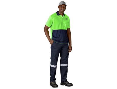 Inspector Two-Tone Hi-Viz Golf Shirt - Three6ixty